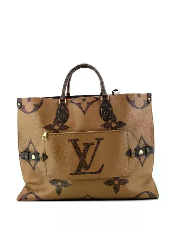 LOUIS VUITTON Voyage Reverse Monogram Giant Tote Bag - Brown