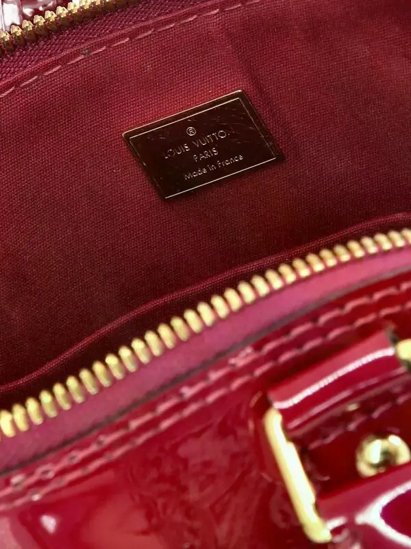 LOUIS VUITTON Alma Handbag Monogram Vernis Bb Satchel