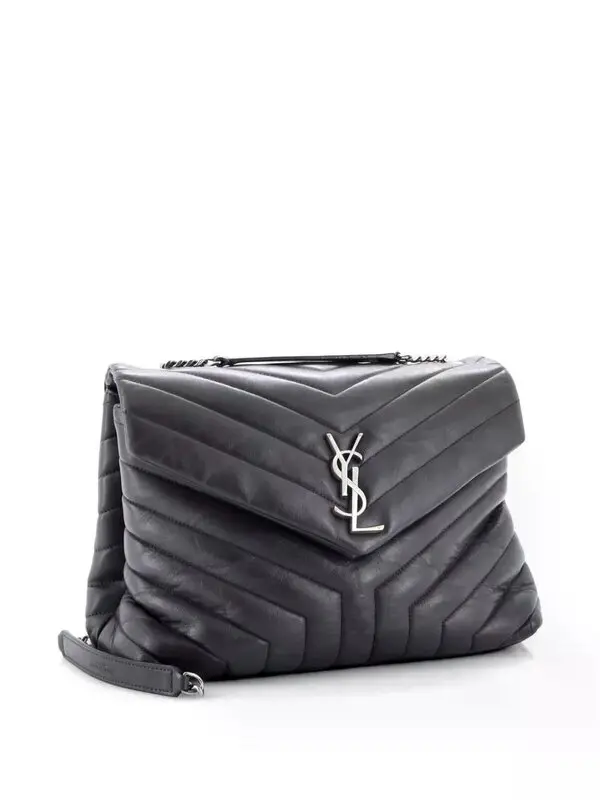 Saint Laurent Loulou Matelasse Chevron Leather Medium Shoulder Bag