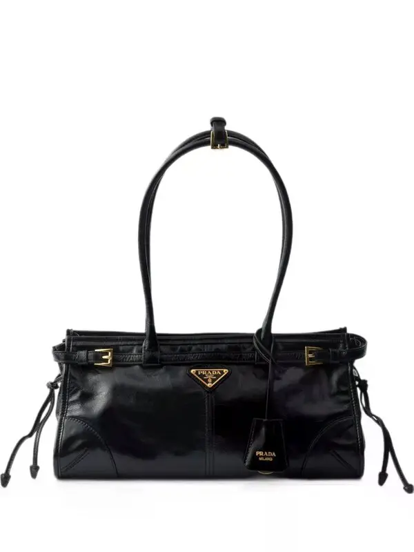 Prada Bonnie Medium Leather Bag - Black