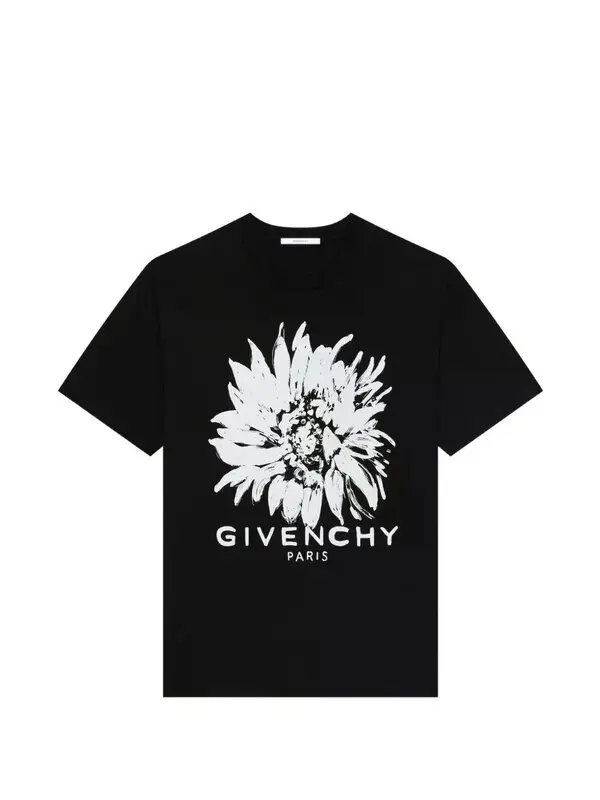 Givenchy T-shirt In Cotton With Sunflower Print