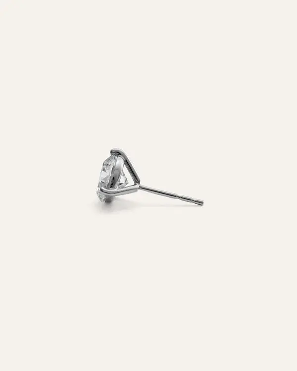 Quince 14k Gold Lab Grown Diamond Martini Studs 2.5ctw - White Gold