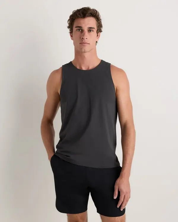 Quince Studio Performance Tank Top - Charcoal