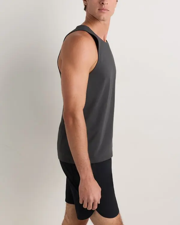 Quince Studio Performance Tank Top - Charcoal