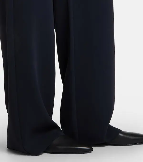 Max Mara Alaggio High-rise Straight Leg Trousers - Blue