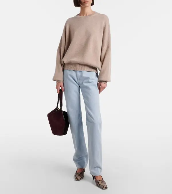 Khaite Farley Straight Jeans In Seneca
