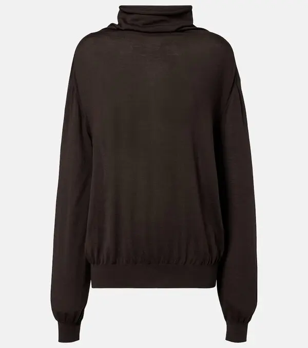 Khaite Annette Merino Wool Cowl Neck Sweater