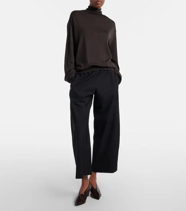 Khaite Annette Merino Wool Cowl Neck Sweater