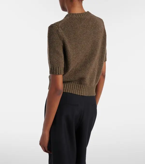 Khaite Nora Cashmere Cardigan In Artichoke - Green