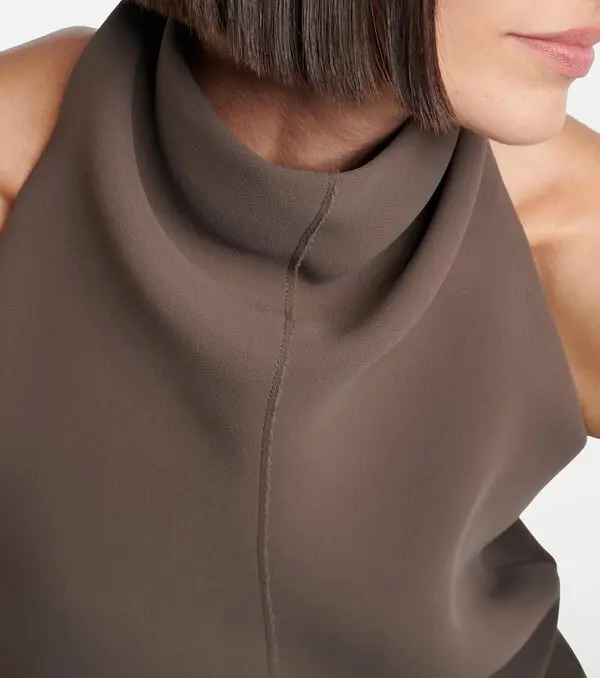 Khaite Rone Halterneck Top - Grey