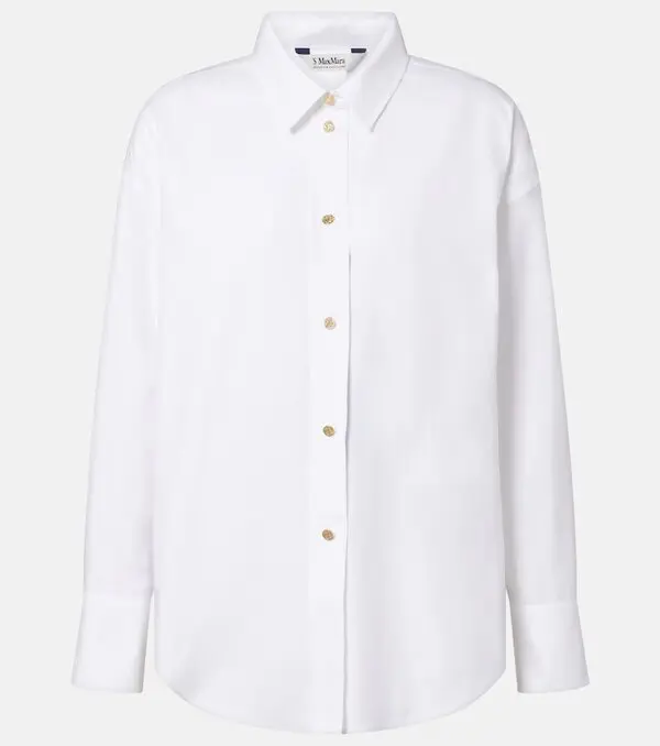 Max Mara Cotton Poplin Oxford Shirt - White
