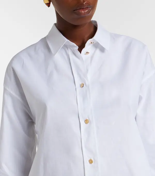 Max Mara Cotton Poplin Oxford Shirt - White