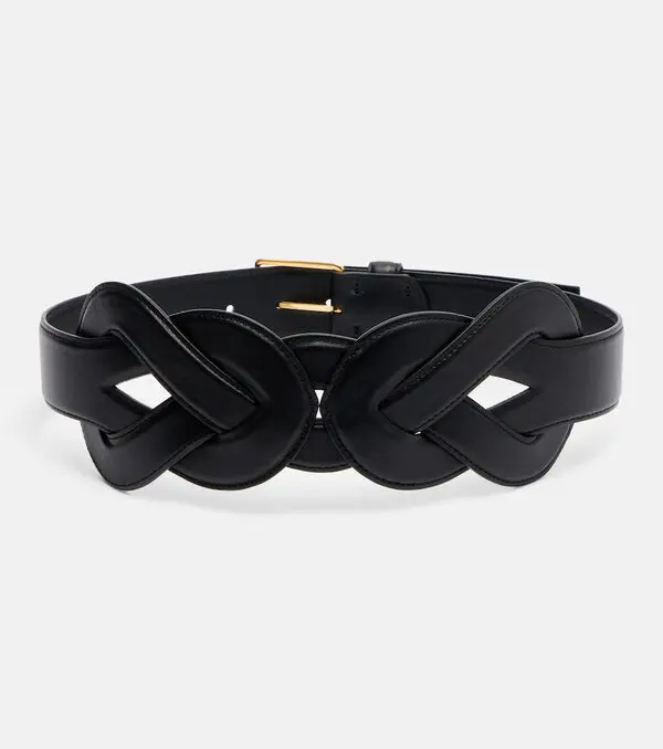 Altuzarra Loopy Leather Belt - Black