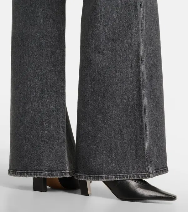 Khaite Nevada Leather Ankle Boots - Black