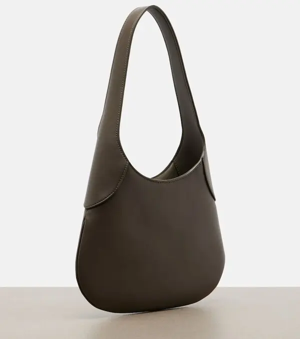 Khaite Joan Small Leather Shoulder Bag - Grey