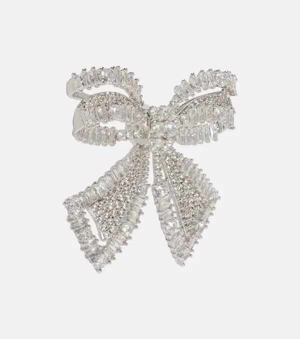 SELF-PORTRAIT Crystal Bow Earrings
