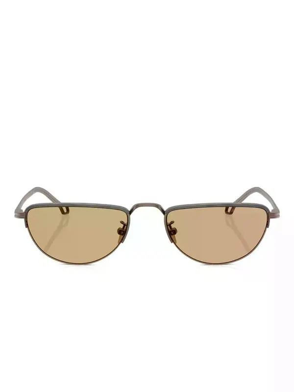 Giorgio Armani Bronze Metal Frame Sunglasses - Brown