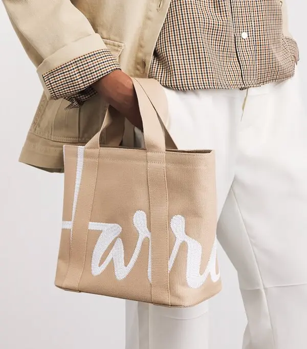 Harrods Small Logo Tote Bag