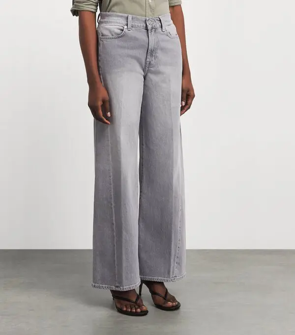 7 For All Mankind Lotta High-rise Wide-leg Jeans