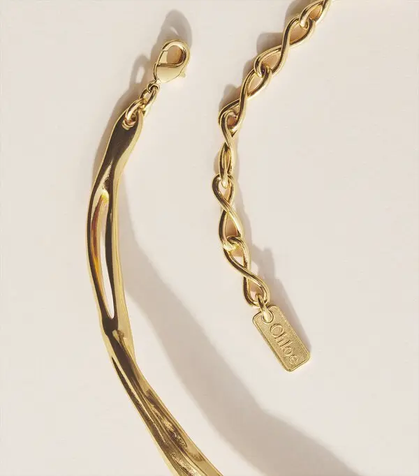 Chloé Butterfly Motif Resin Choker Necklace