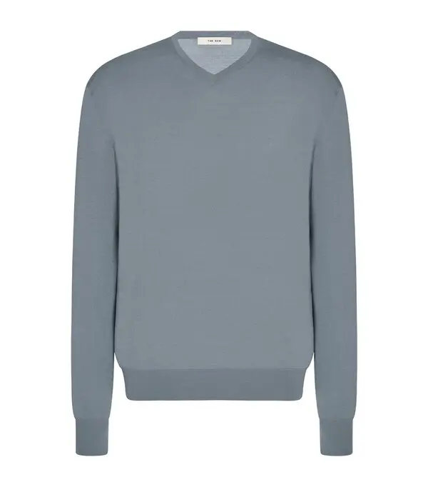 THE ROW Senna Merino Wool V-neck Sweater