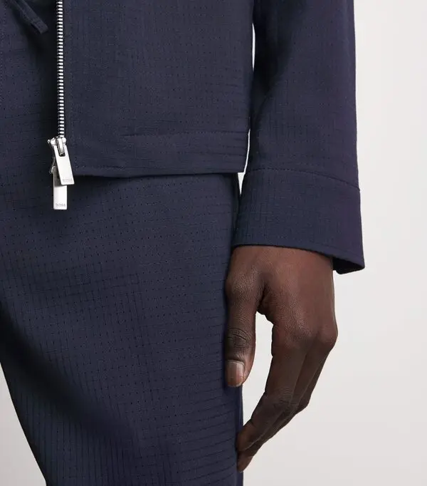 BOSS Wool-blend Zip-up Bomber Jacket