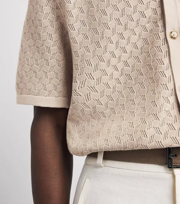 BOSS Jacquard Short-sleeve Shirt