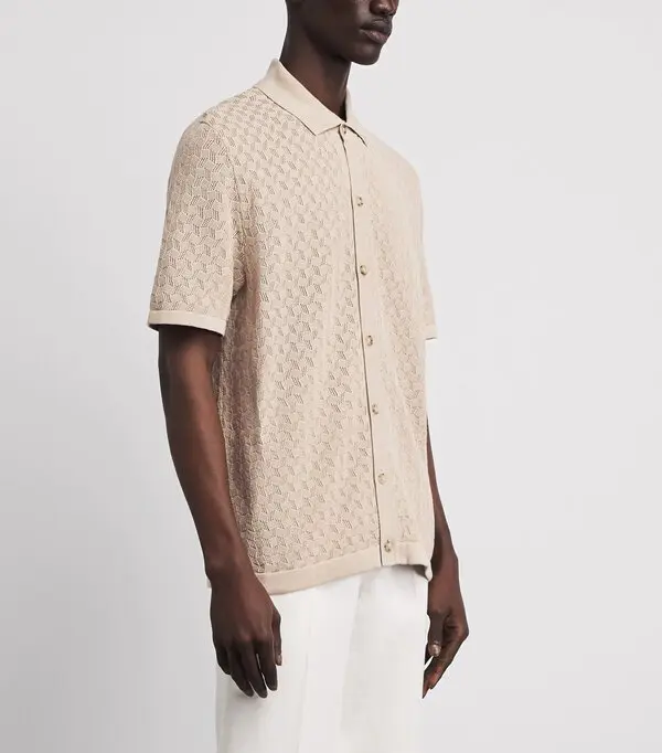 BOSS Jacquard Short-sleeve Shirt