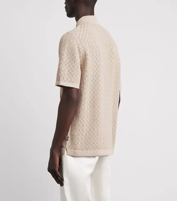 BOSS Jacquard Short-sleeve Shirt