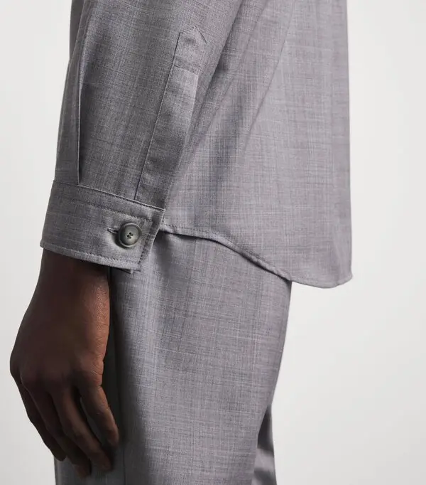 BOSS Linen-blend Overshirt