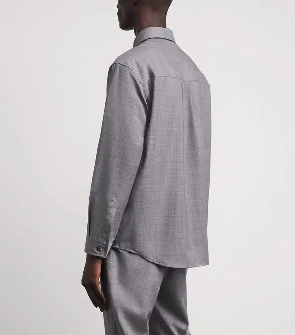 BOSS Linen-blend Overshirt