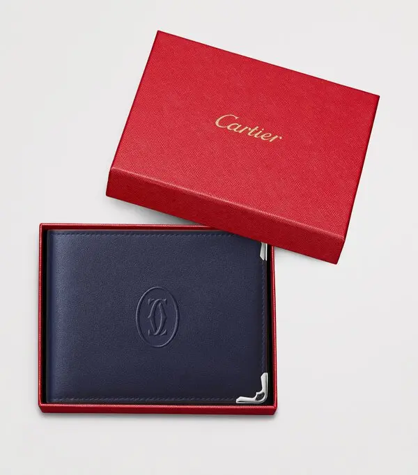 Cartier Leather Must Card Holder - Blue