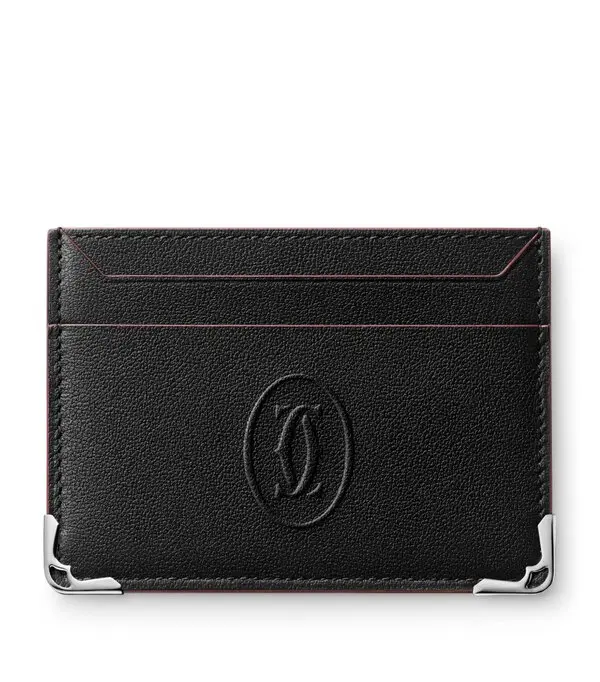 Cartier Leather Must De Card Holder - Black