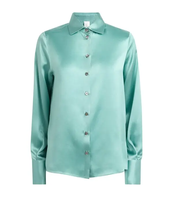 Eleventy Silk Long-sleeve Shirt
