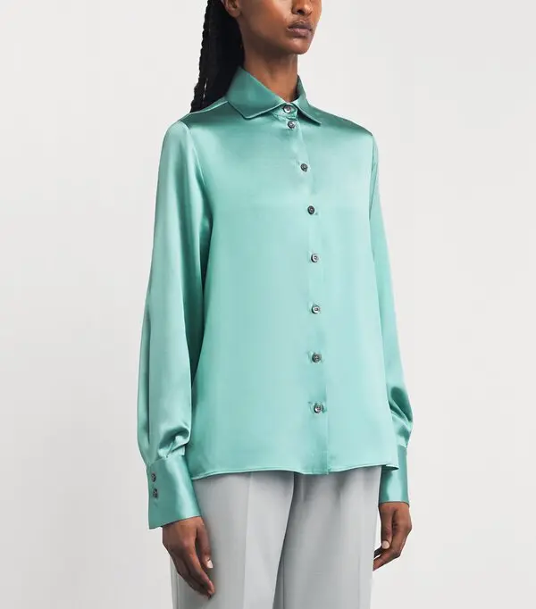 Eleventy Silk Long-sleeve Shirt