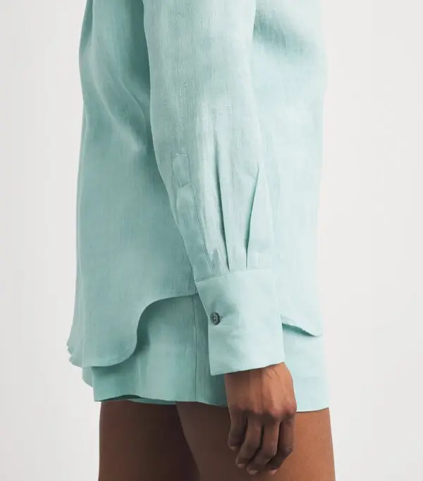 Eleventy Long Sleeve Linen Shirt