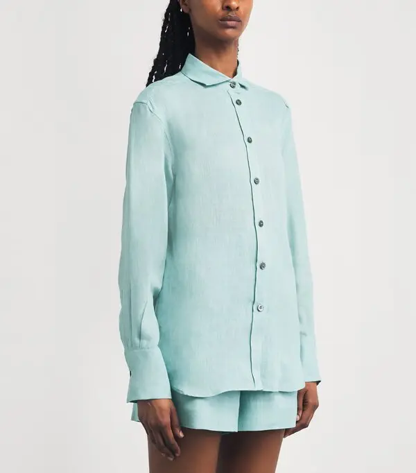 Eleventy Long Sleeve Linen Shirt