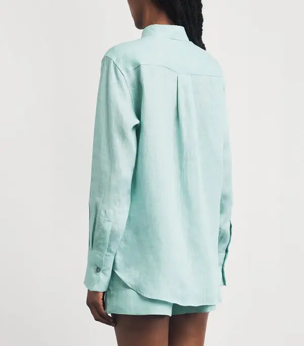 Eleventy Long Sleeve Linen Shirt