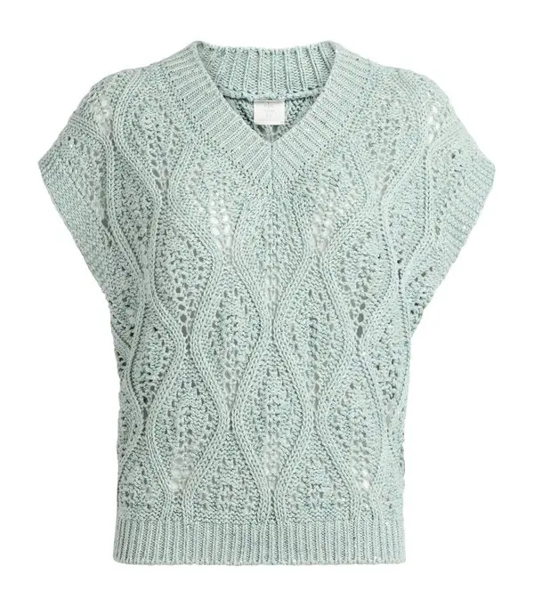 Eleventy Cotton-blend V-neck Sweater