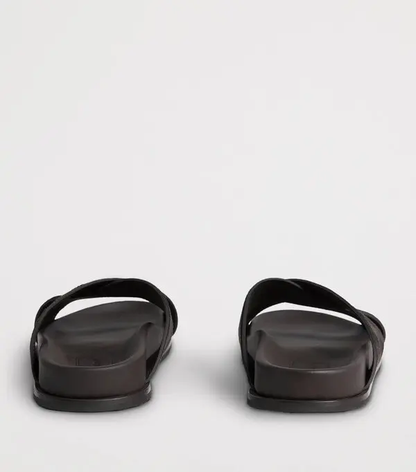 Brioni Suede Crossover Slides