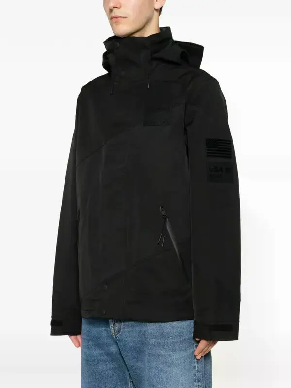 Tommy Hilfiger Hooded Jacket With Logo Patch
