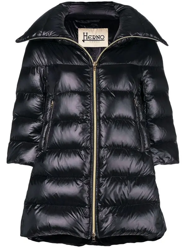 Herno Cleofe Midi Down Jacket - Black