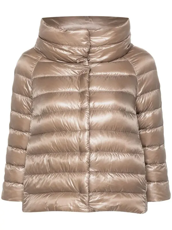 Herno Sofia Nylon Cape - Beige