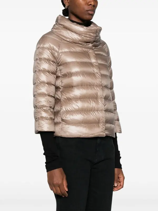Herno Sofia Nylon Cape - Beige