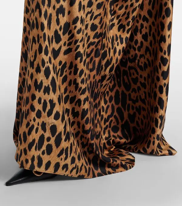 Gucci Leopard-print Silk Maxi Dress