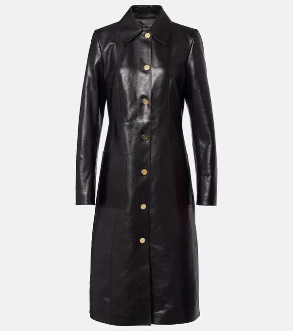 Gucci Interlocking G Leather Coat