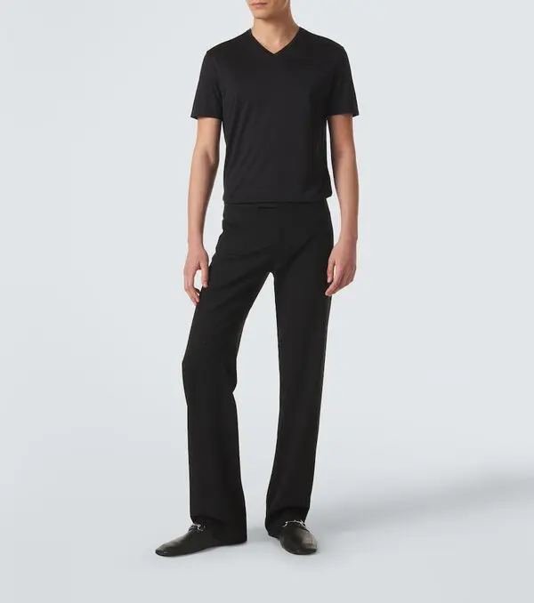 Gucci Wool Straight-leg Trousers