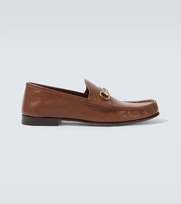 Gucci Lugano Horsebit Leather Loafers
