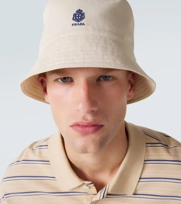 Prada Cotton Gabardine Bucket Hat