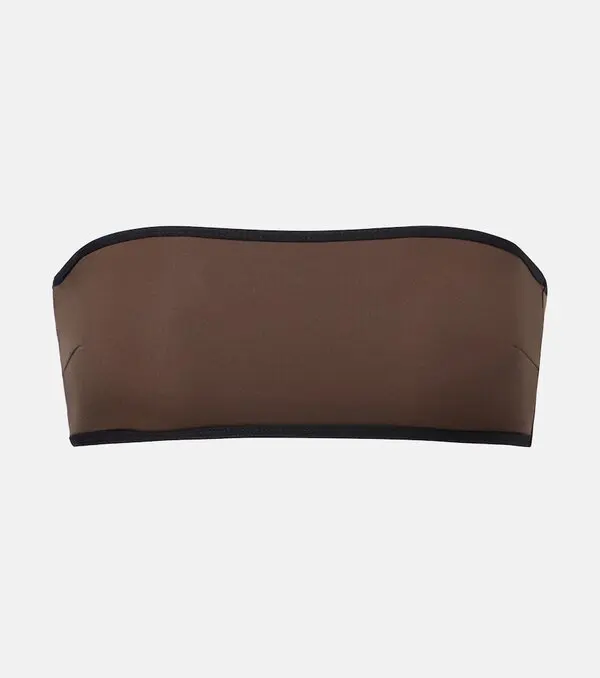 TOTEME Bandeau Bikini Top - Brown